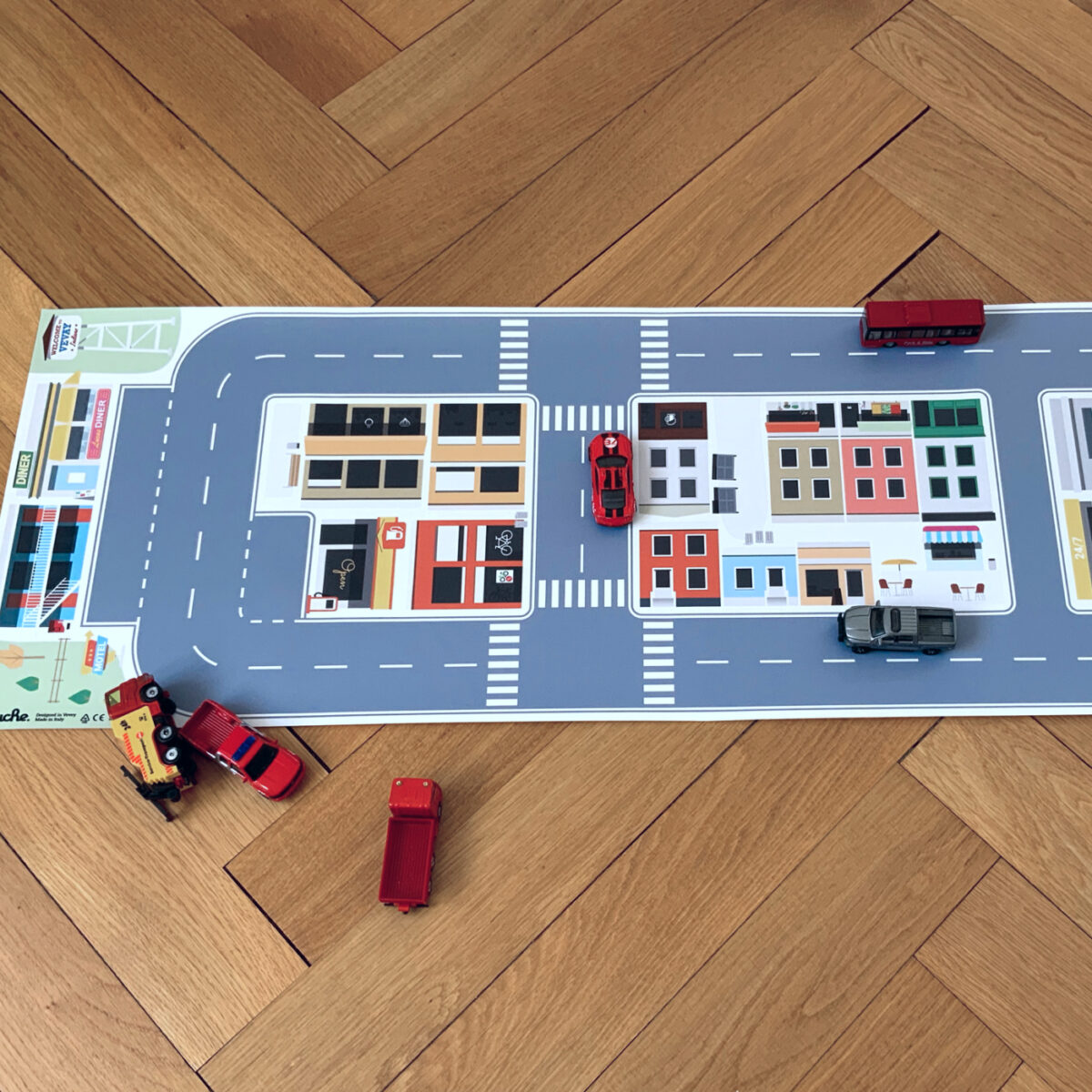 Tapis Routes pour Petites Voitures • Luluche® • Né en Suisse